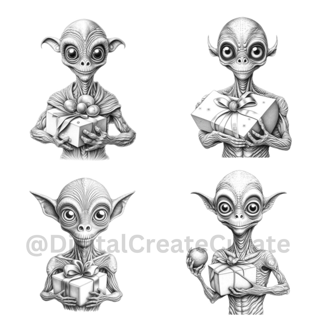 Alien Svg Alien Png Alien Clipart Svg Cut File Gift Idea Alien Clip Art ...