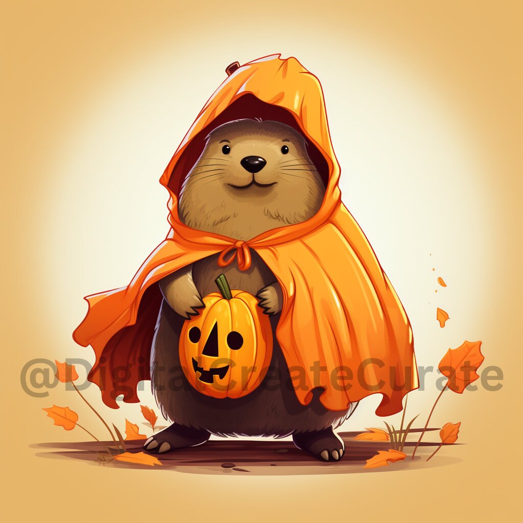 Capybara Svg Animal Svg Halloween Svg Capybara Digital Print Clipart ...