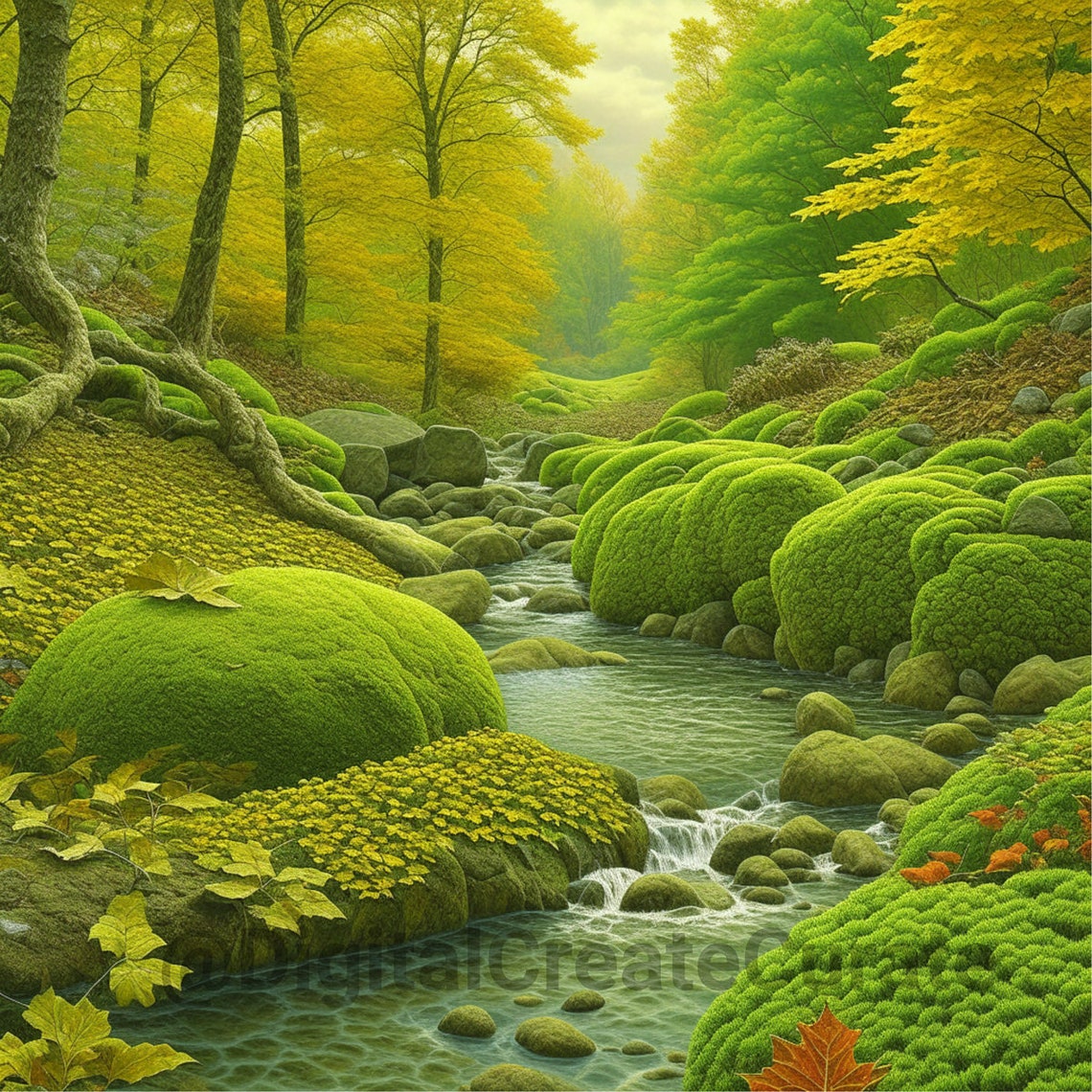 Moss Wall Art Moss SVG Moss PNG Moss Clipart Instant Download - Etsy