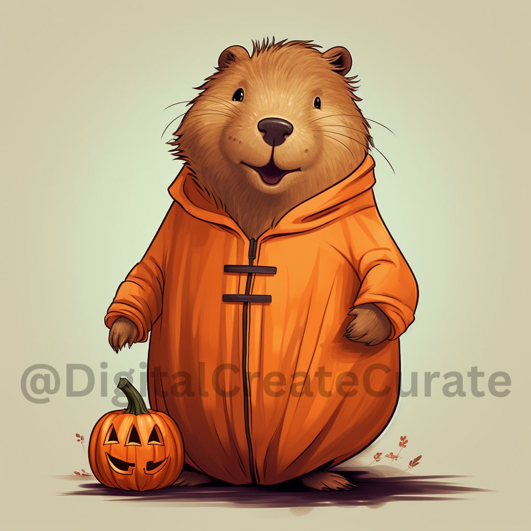Halloween Svg Capybara Svg Halloween Digital Print Clipart SVG - Etsy