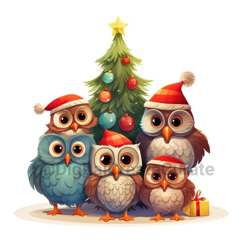 Owl SVG Christmas Svg Owl PNG Owl Clipart Cut File Owl Clipart Owl ...