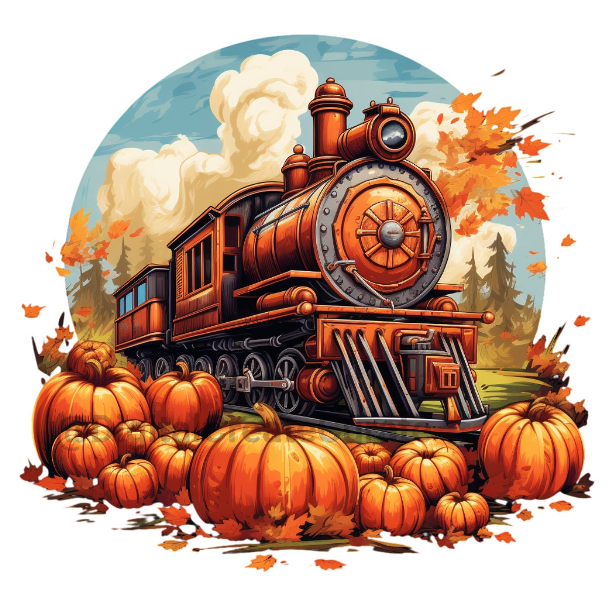 Train SVG Pumpkin Svg Halloween Svg Trains Svg Train Clipart - Etsy