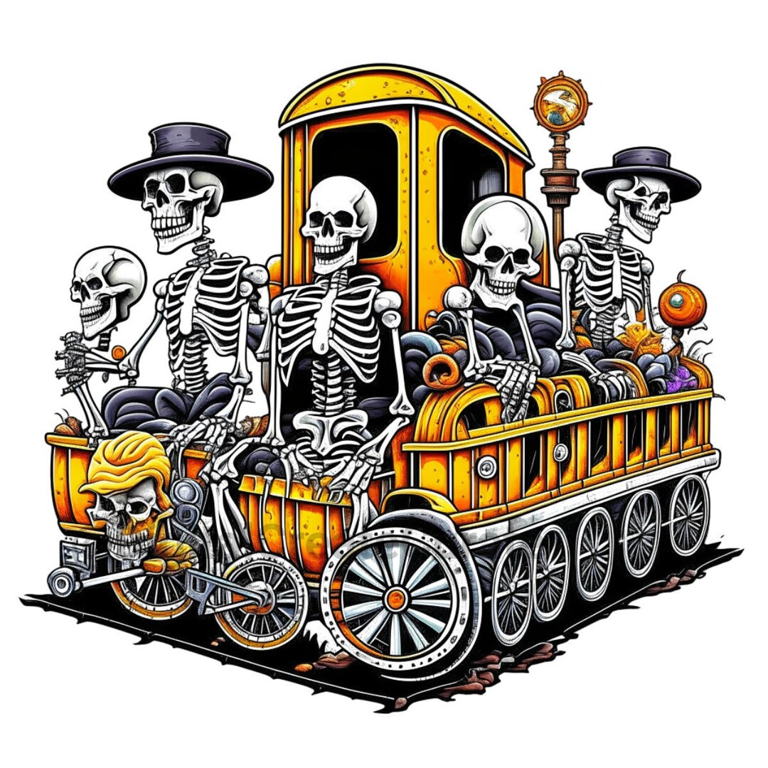 Train SVG Skeleton Svg Ghost Svg Halloween Svg Trains Svg Cut File Gift ...