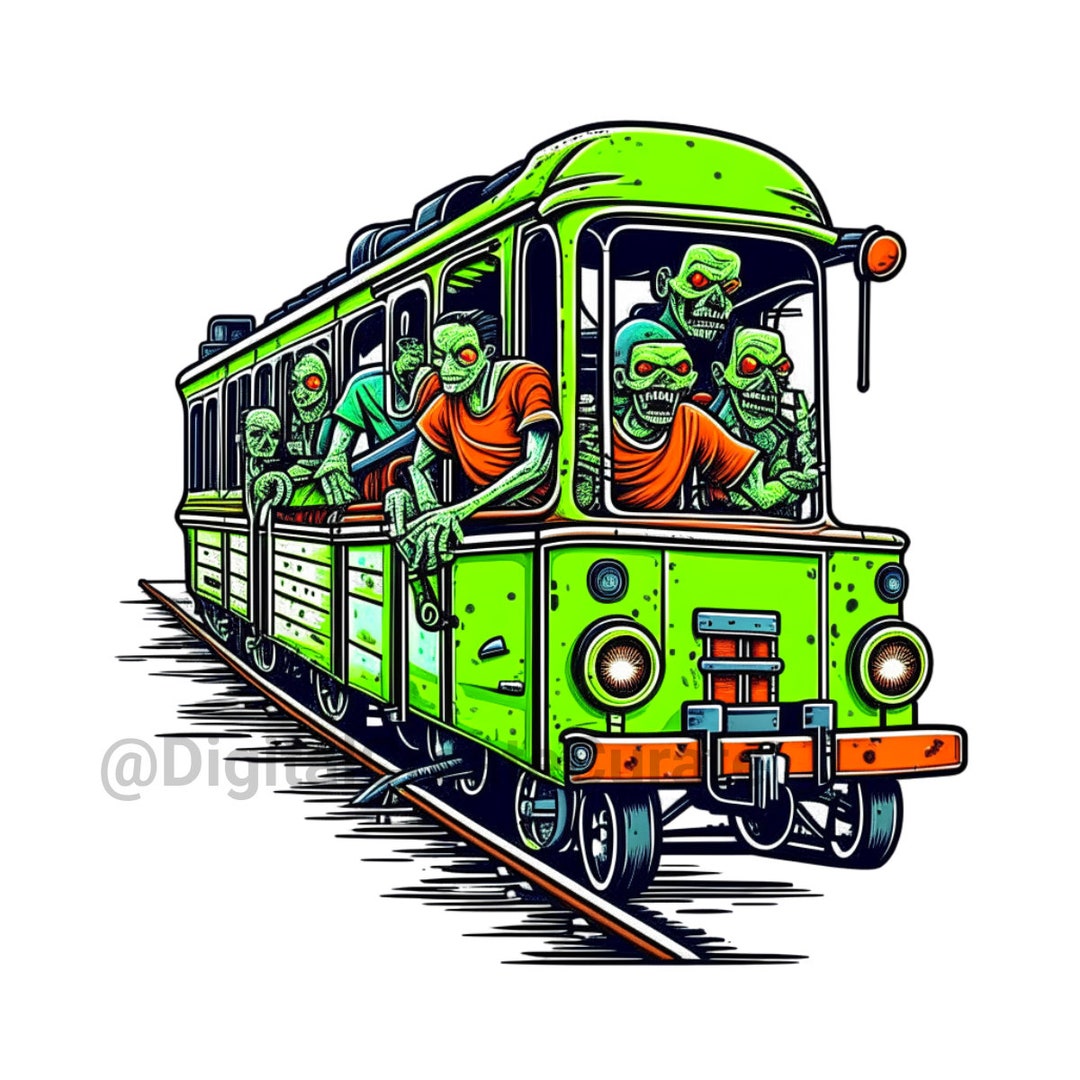 Zombie Svg Train SVG Halloween Svg Trains Svg Cut File Gift - Etsy