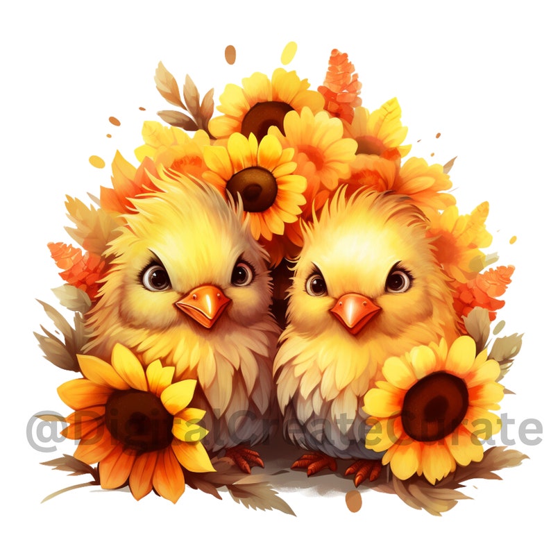 Chicken PNG Sunflower PNG Chicken Svg Sunflower Svg Chicken Tumbler Png ...