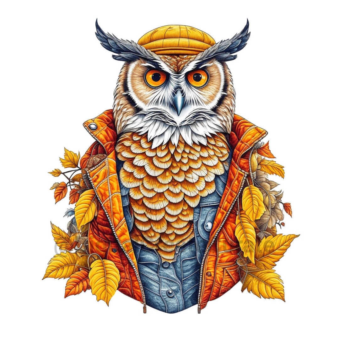 Owl SVG Fall Clipart Fall SVG Owl Clipart Cut File Owl Clipart - Etsy