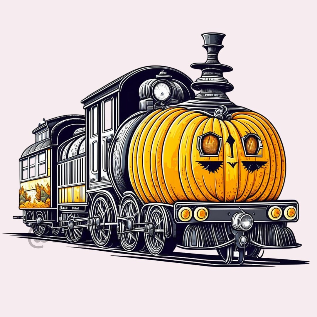 Train SVG Pumpkin Svg Halloween Svg Trains Svg Train Clipart - Etsy Canada