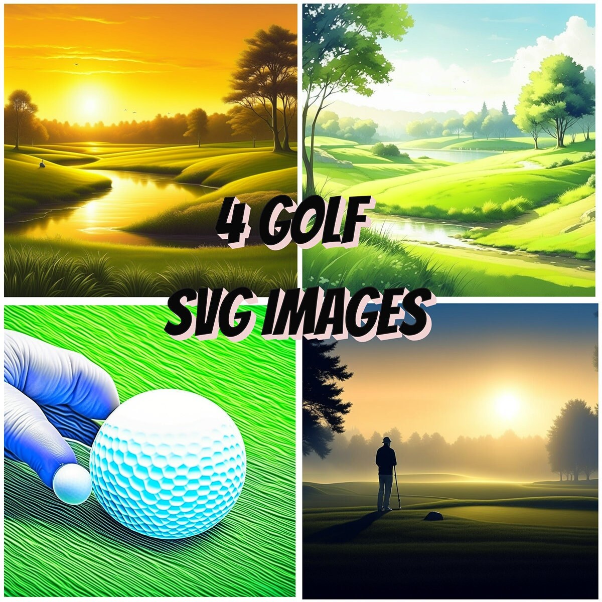 Golf SVG Golf Digital Print Golf Clipart Golfing Clip Art Golf - Etsy