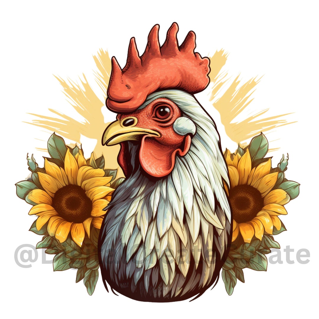 Buy Chicken PNG Sunflower PNG Chicken Svg Sunflower Svg Chicken Tumbler ...