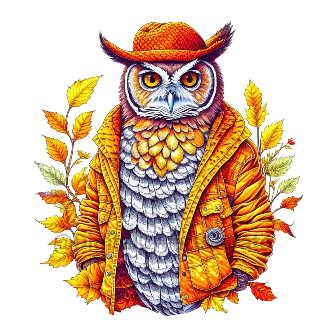 Owl SVG Fall Clipart Fall SVG Owl Clipart Cut File Owl Clipart - Etsy