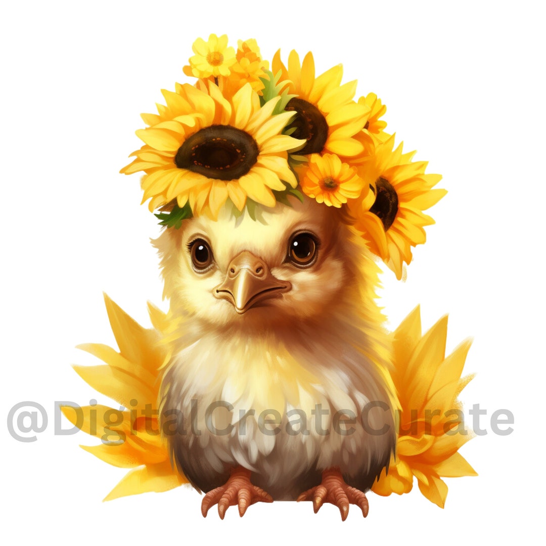 Chicken PNG Sunflower PNG Chicken Svg Sunflower Svg Chicken Tumbler Png ...