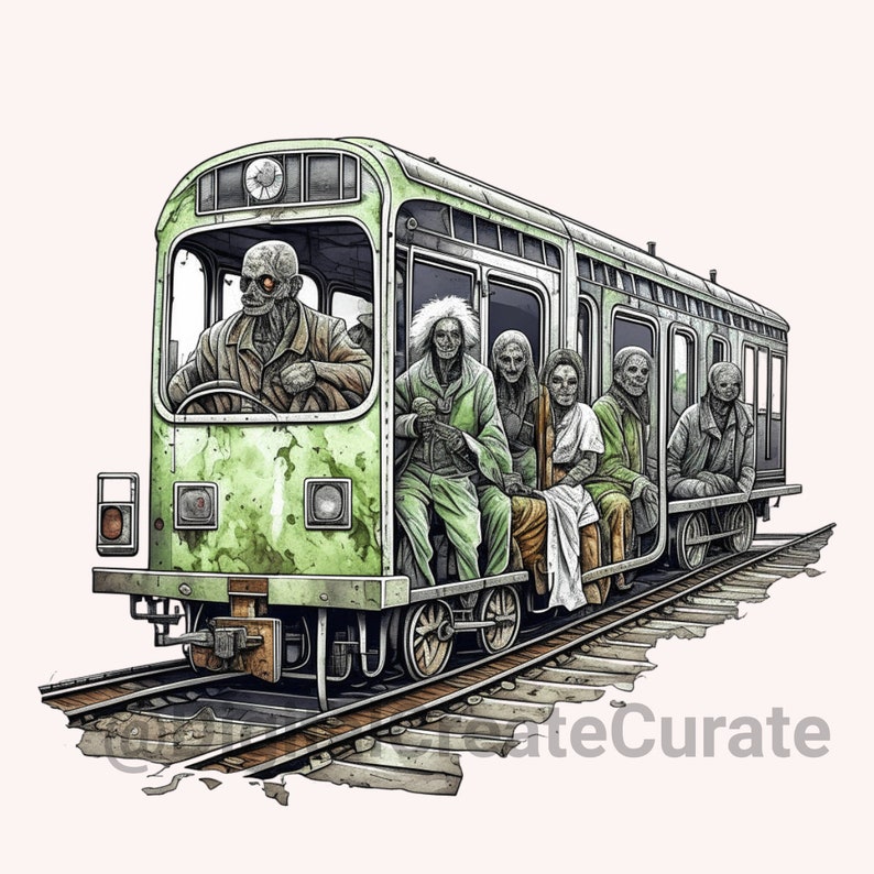 Train SVG Zombie Svg Halloween Svg Trains Svg Train Clipart - Etsy