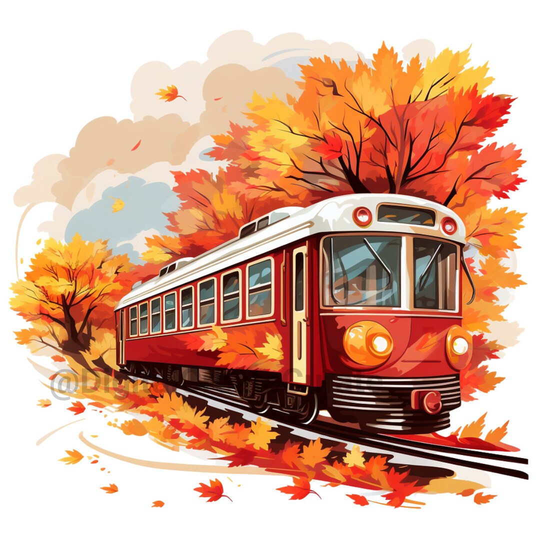 Train SVG Fall Svg Train Clipart Digital Download Svg Images - Etsy
