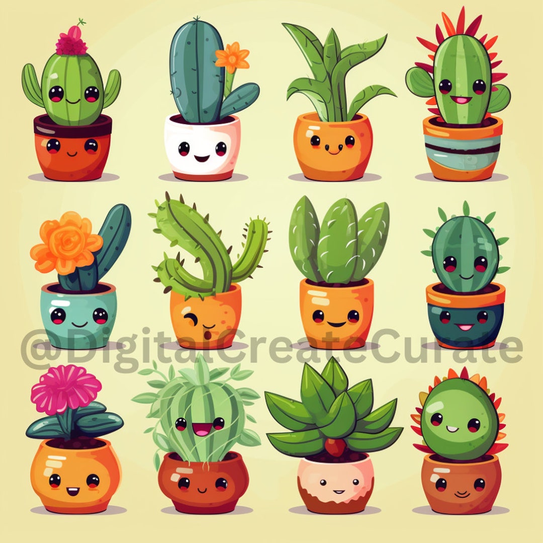 Plants Digital Print Clipart SVG Digital Instant Download Clip - Etsy