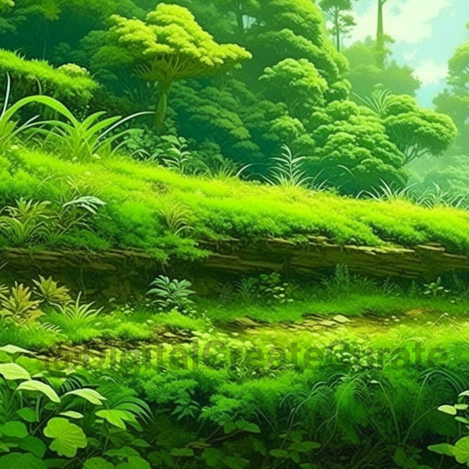 Moss Wall Art Moss SVG Moss PNG Moss Clipart Instant Download - Etsy