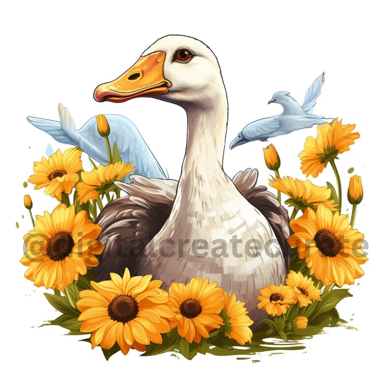 Silly Goose PNG, Coquette, Sunflower PNG, Silly Goose Svg, Sunflower ...