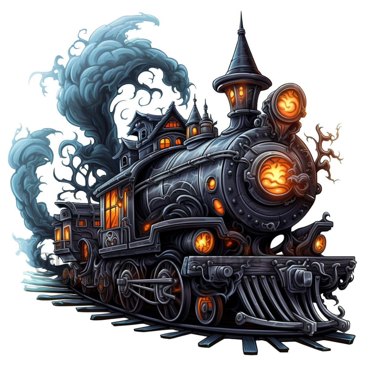 Train SVG Witch Svg Halloween Svg Trains Svg Train Clipart - Etsy