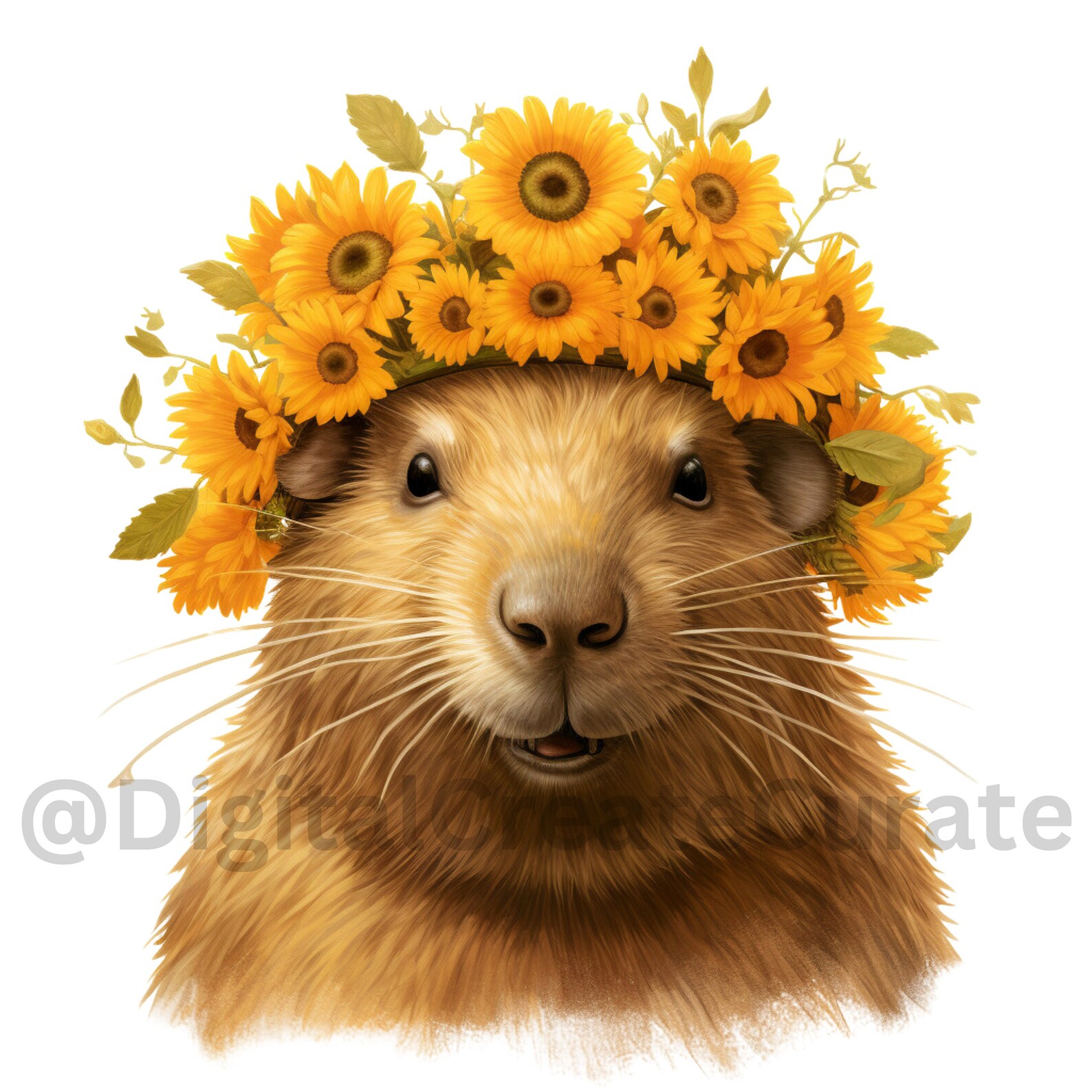 Capybara PNG Sunflower PNG Capybara Svg Sunflower Svg Capybara Tumbler ...