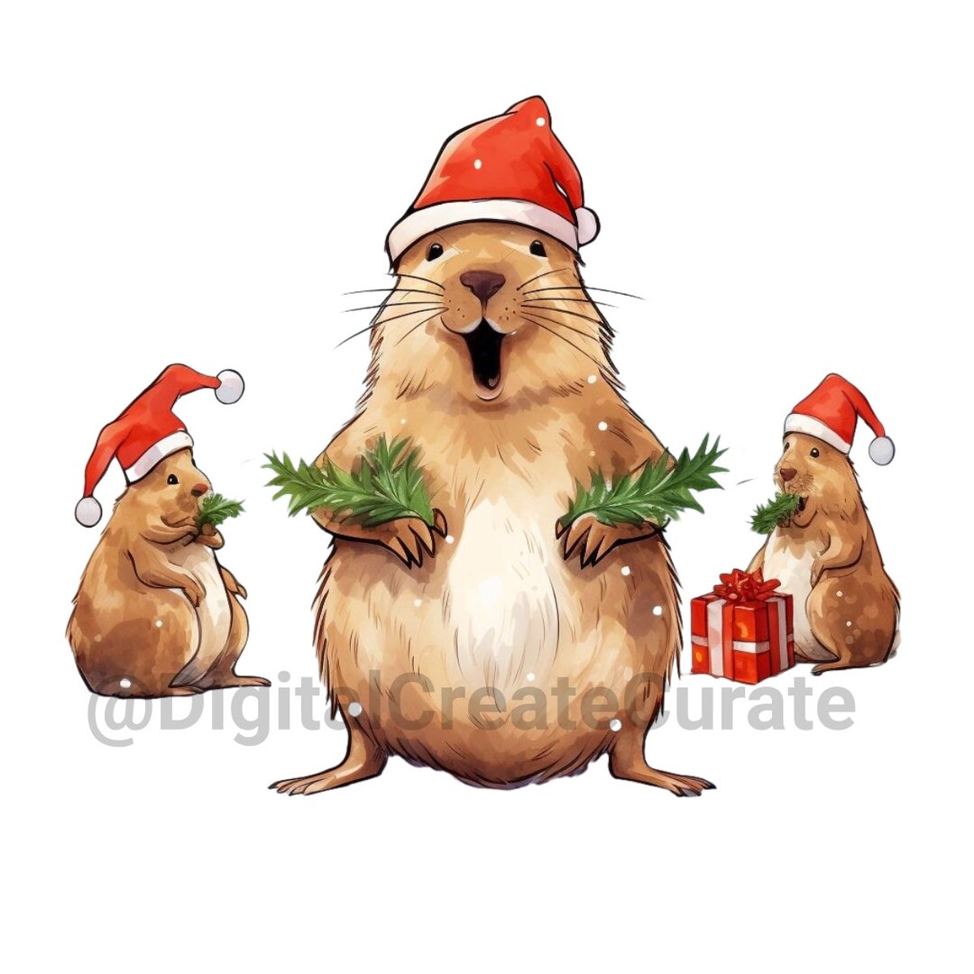 Capybara Svg Christmas Png Capybara Png Christmas Clipart Capybara ...