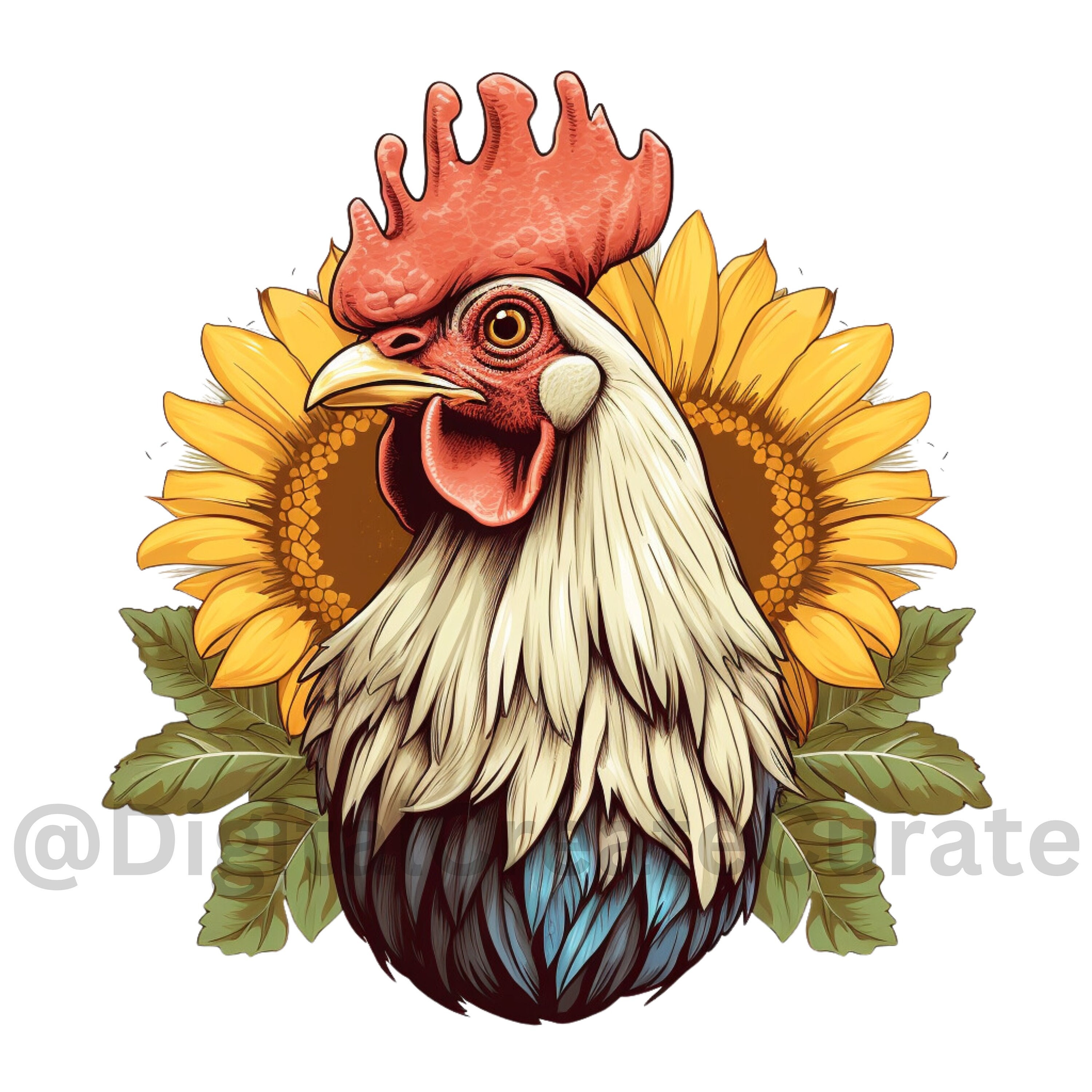 Chicken PNG Sunflower PNG Chicken Svg Sunflower Svg Chicken Tumbler Png ...