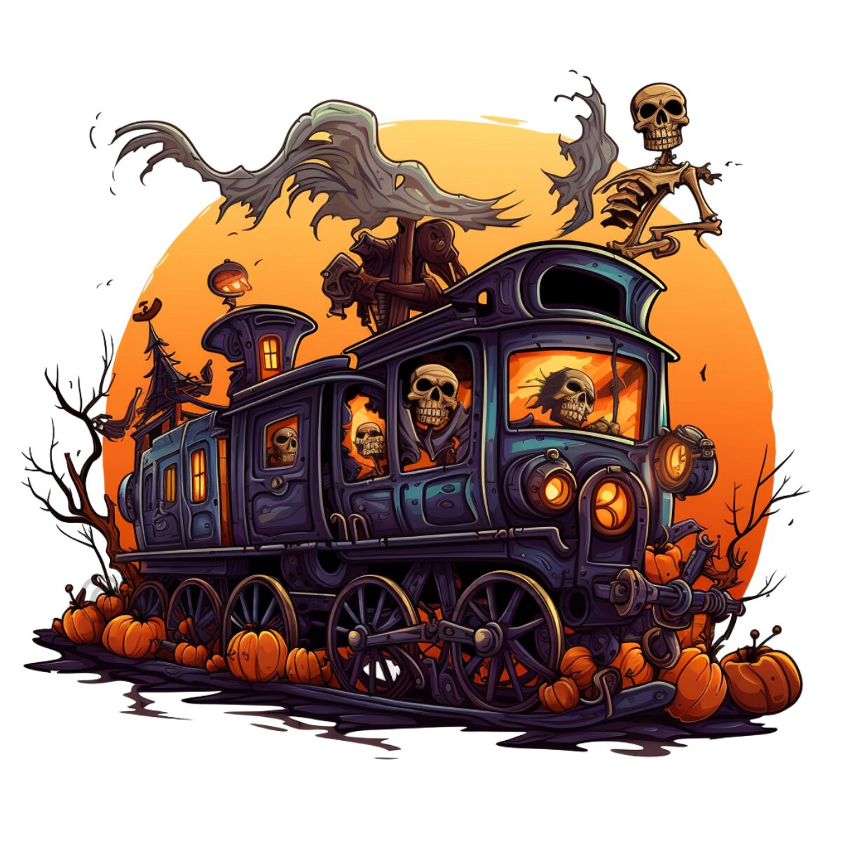 Train SVG Skeleton Svg Ghost Svg Halloween Svg Trains Svg Cut - Etsy UK