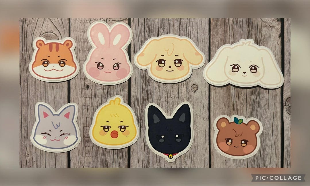 ATEEZ ANITEEZ Head Stickers |waterproof Vinyl Stickers| Atiny - Etsy