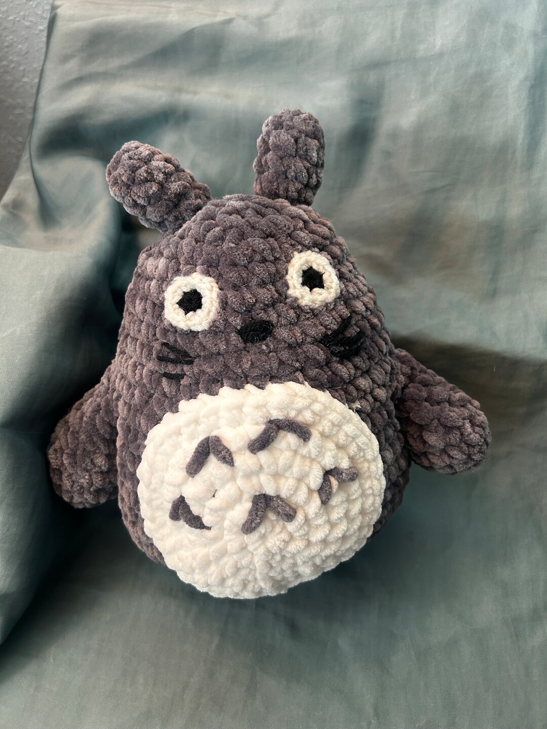 Crochet Amigurumi Totoro Plush, Studio Ghibli Totoro Plush, 9” Totoro ...