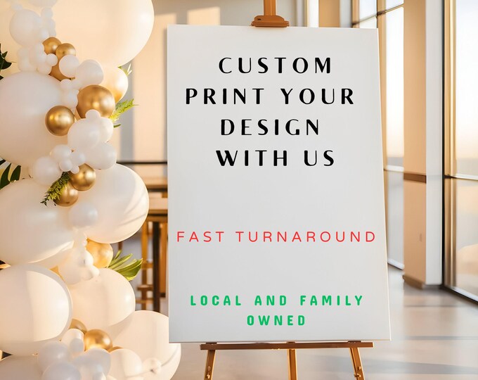 Custom Baby Shower Foam Board Poster Sign, Baby Shower Custom Printing ...