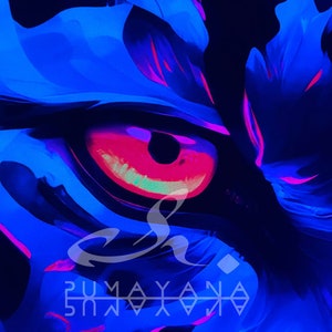 Tantric Dancing Woman, UV Tapestry, Blacklight Reactive Wall Hanging ...