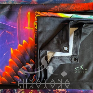 Tantric Dancing Woman, UV Tapestry, Blacklight Reactive Wall Hanging ...