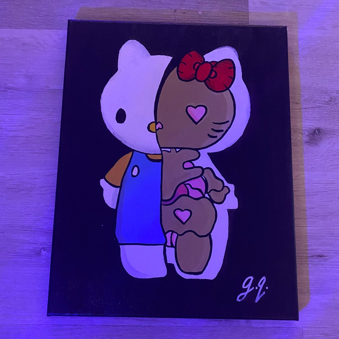 Hello Kitty Painting - Etsy Canada