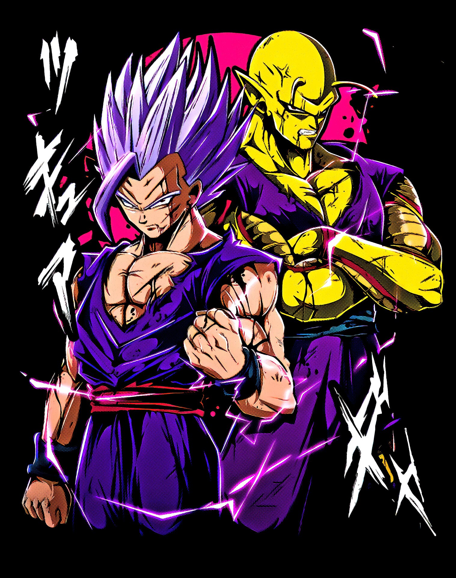 160 Anime and Manga Png Halftone, DTF/DTG Png Halftone, Bundle of 160 ...