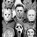20+ Iconic Horror Characters - Halloween Halftone - Bundle of 20+ DTF ...