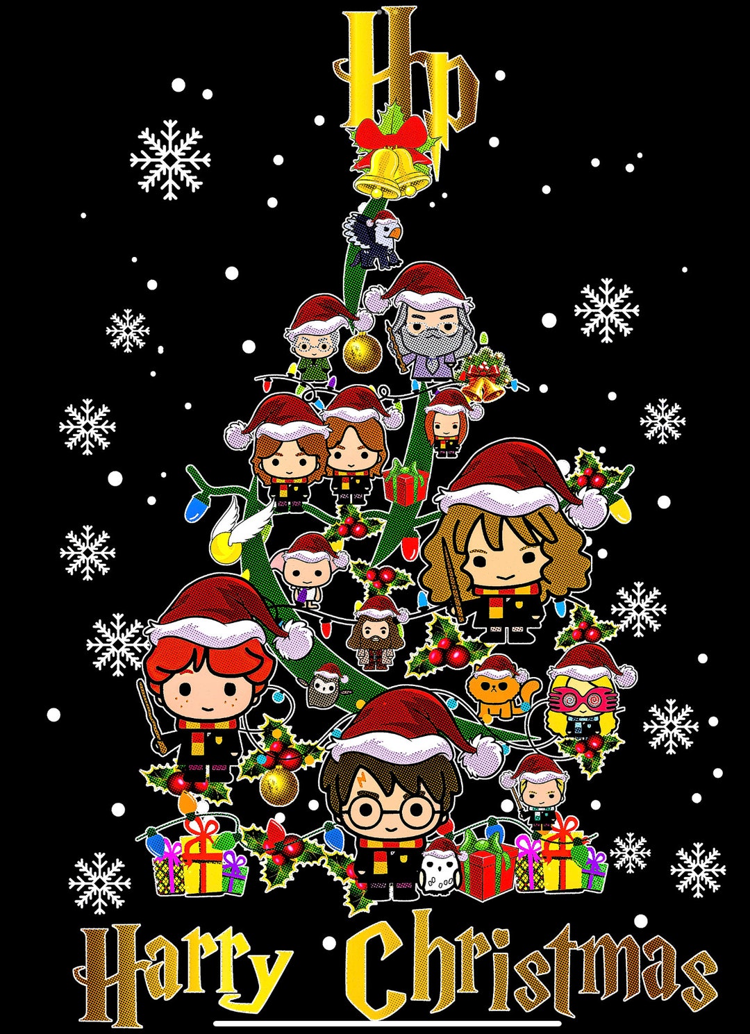 Christmas Tshirt Graphics Halftone Bundle - 12 DTF PNG Designs for ...