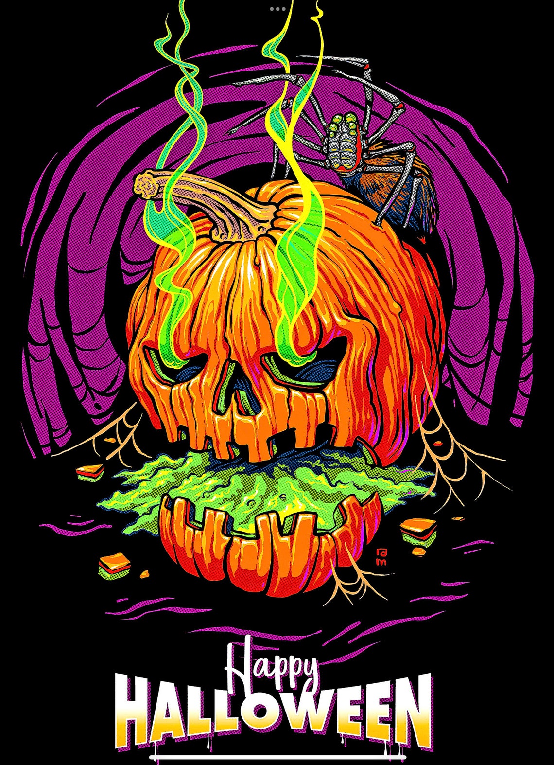 30 Iconic Horror Characters - Halloween Halftone - Bundle of 30 DTF Png ...