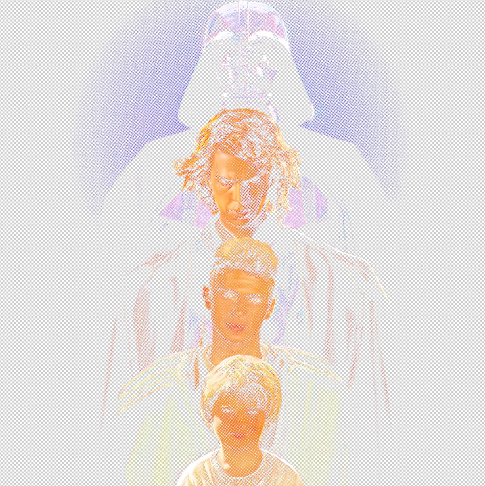 65 Dark Side Halftone - Bundle of 65 DTF Png Halftone Premium Digital ...