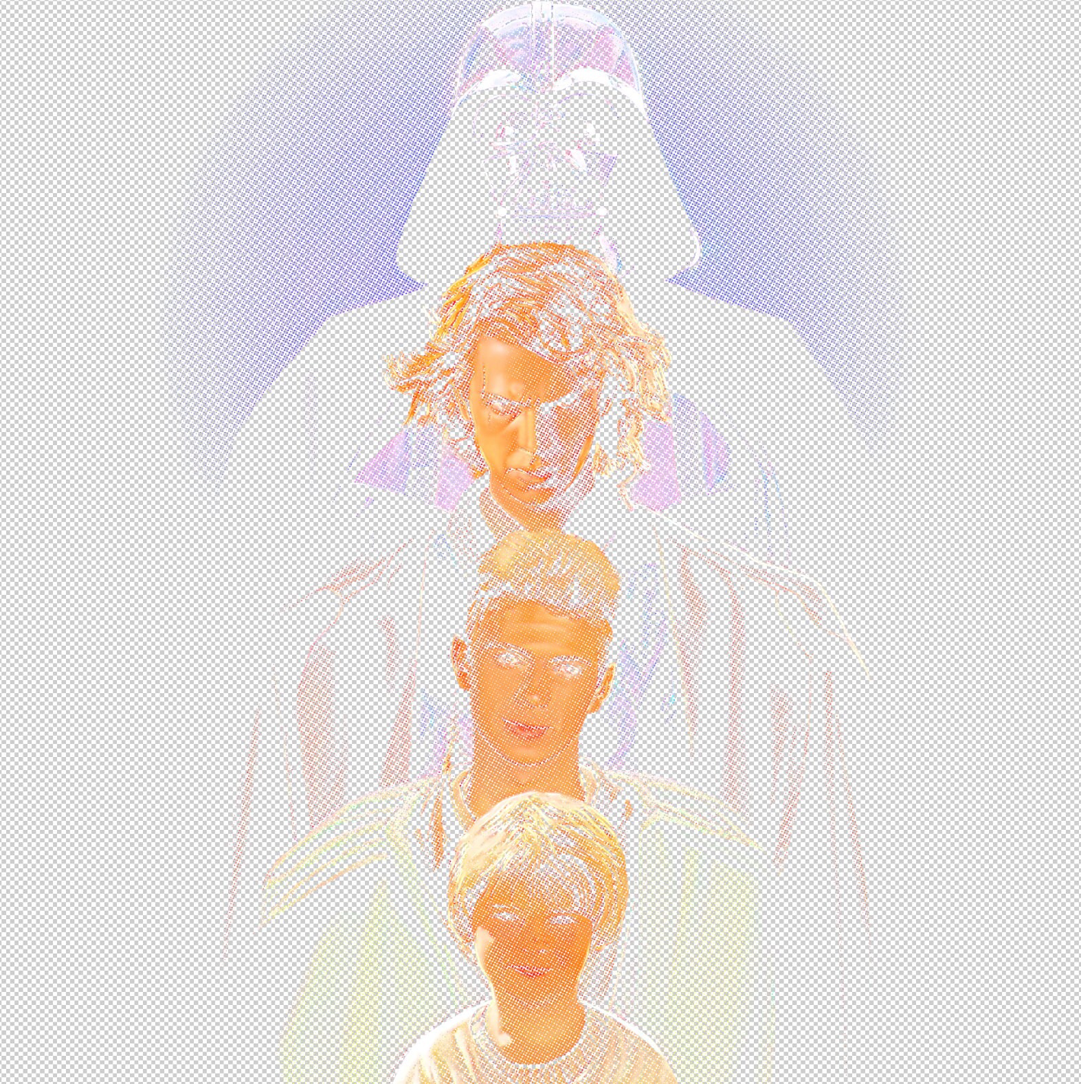 65 Dark Side Halftone - Bundle of 65 DTF Png Halftone Premium Digital ...