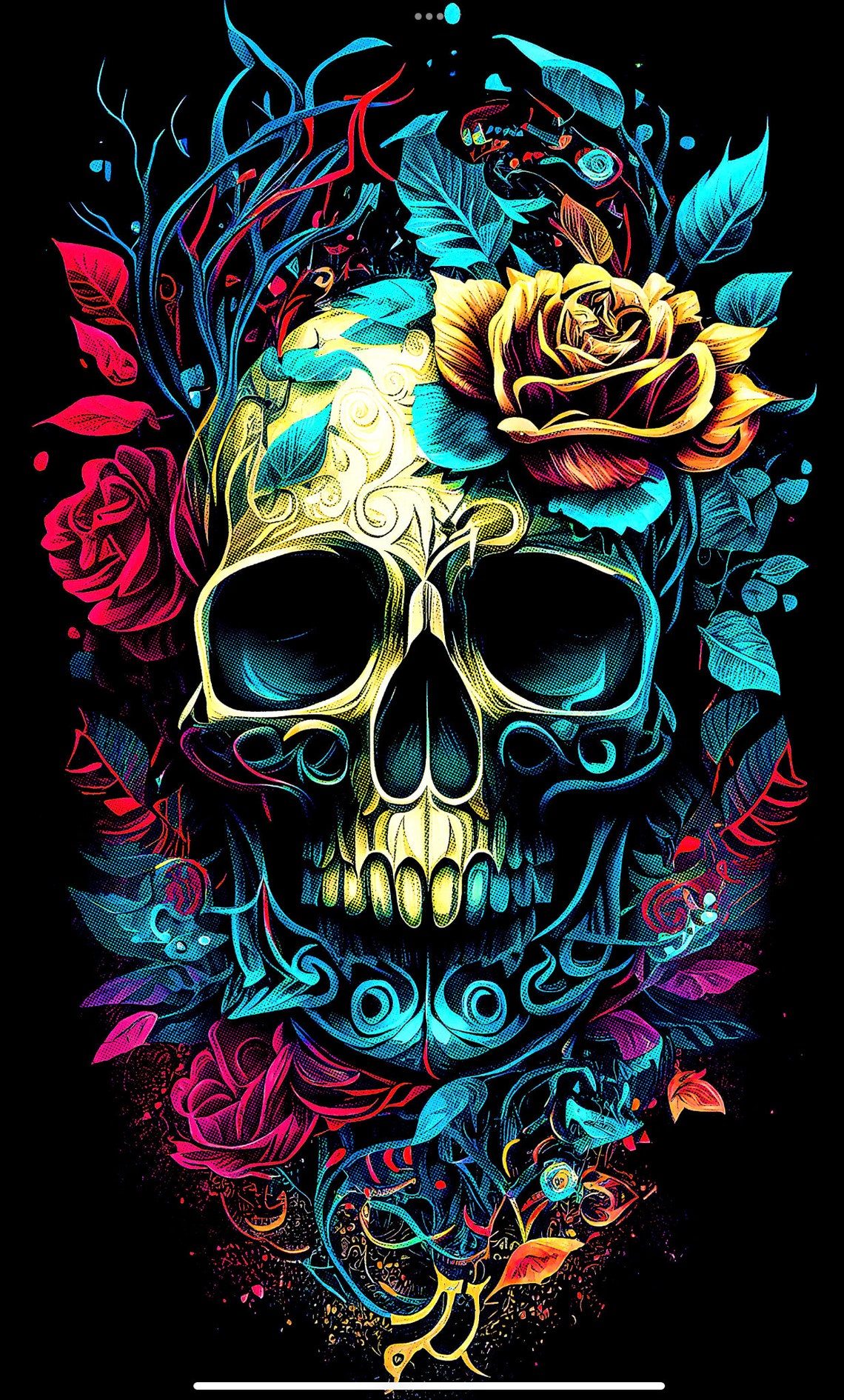140+ Skull Png Halftone Bundle DTF & DTG Ready Sugar Skull Designs High ...