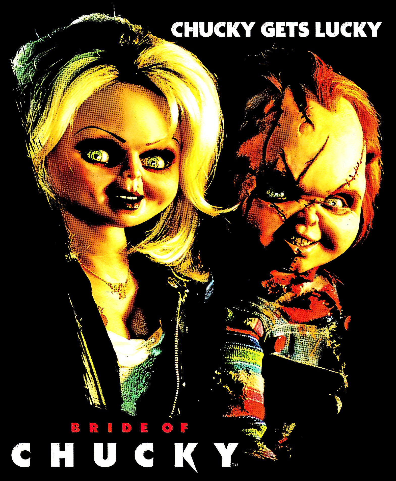 35 Iconic Horror Characters - Halloween Halftone - Bundle of 35 DTF Png ...