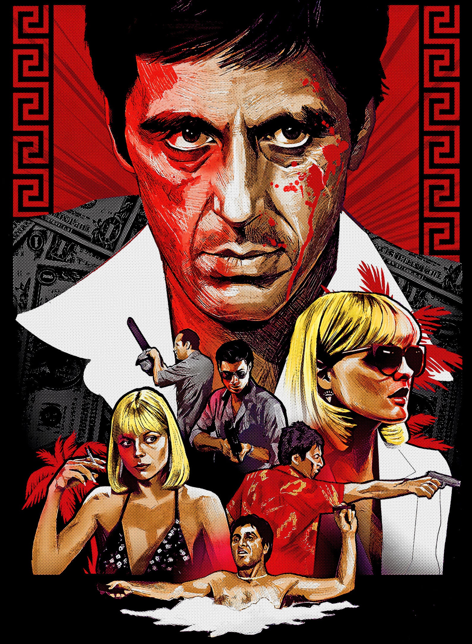 Gangsters DTF Design Bundle Mafia Halftone Design 16 Mafia Characters ...