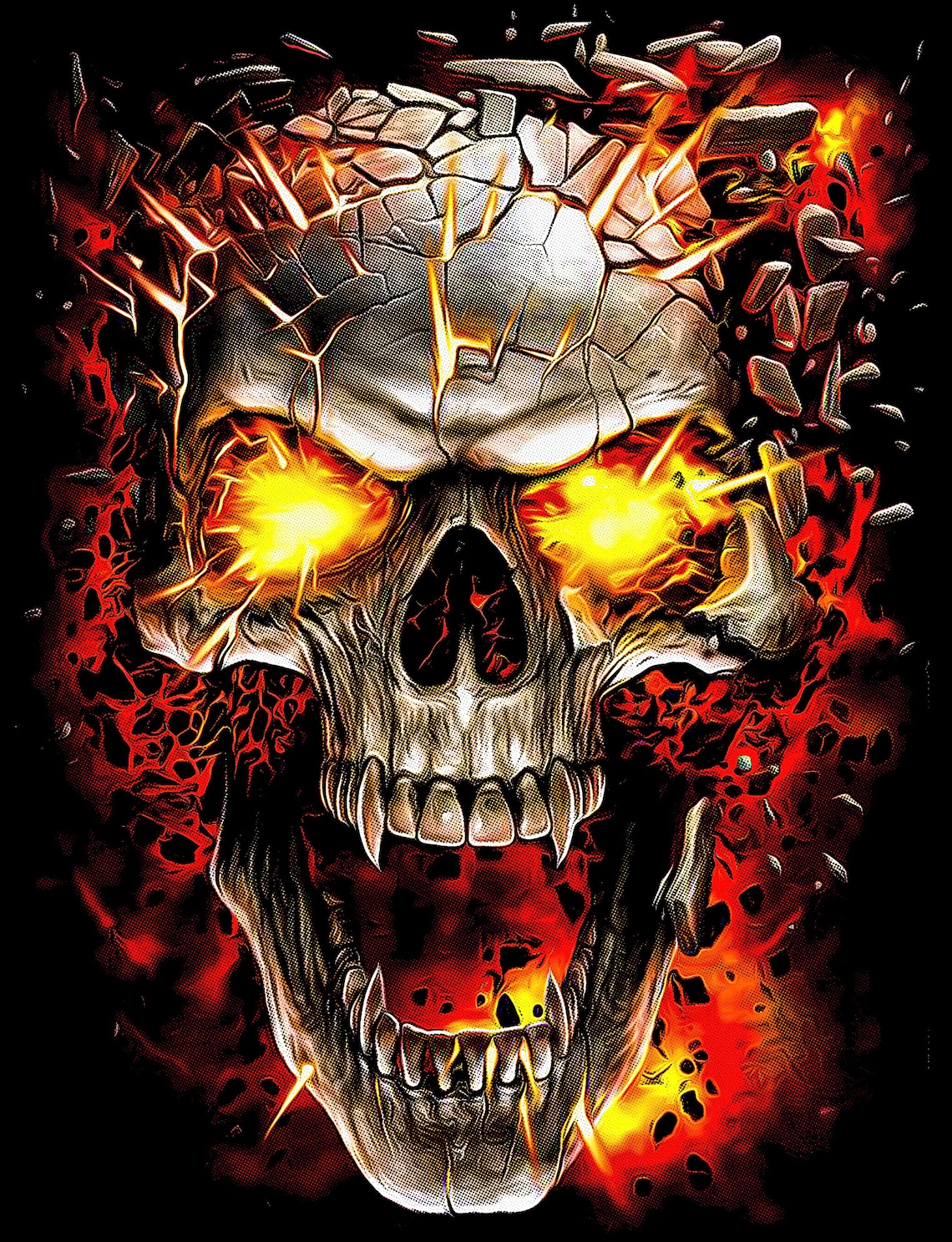 140+ Skull Png Halftone Bundle DTF & DTG Ready Sugar Skull Designs High ...