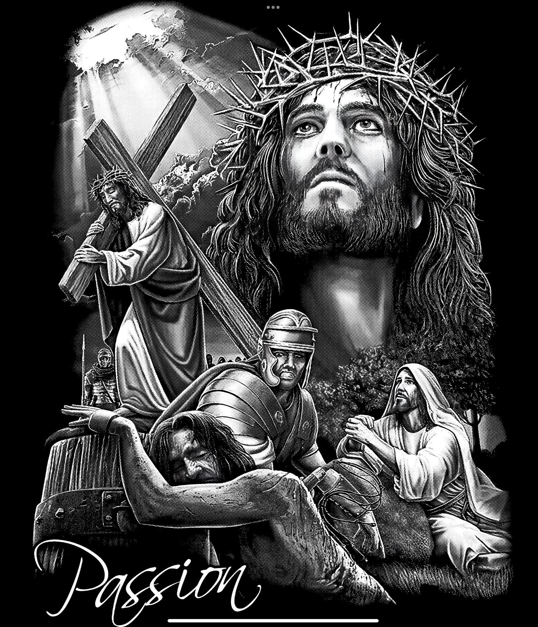 10 Christian Halftone PNG Bundle DTF/DTG Ready, High Resolution Digital ...