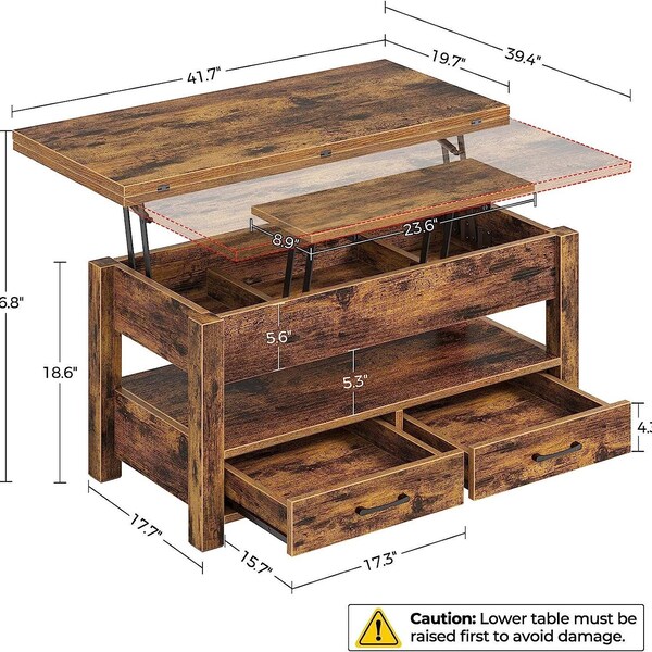 Lift Top Coffee Table With Storage - Etsy