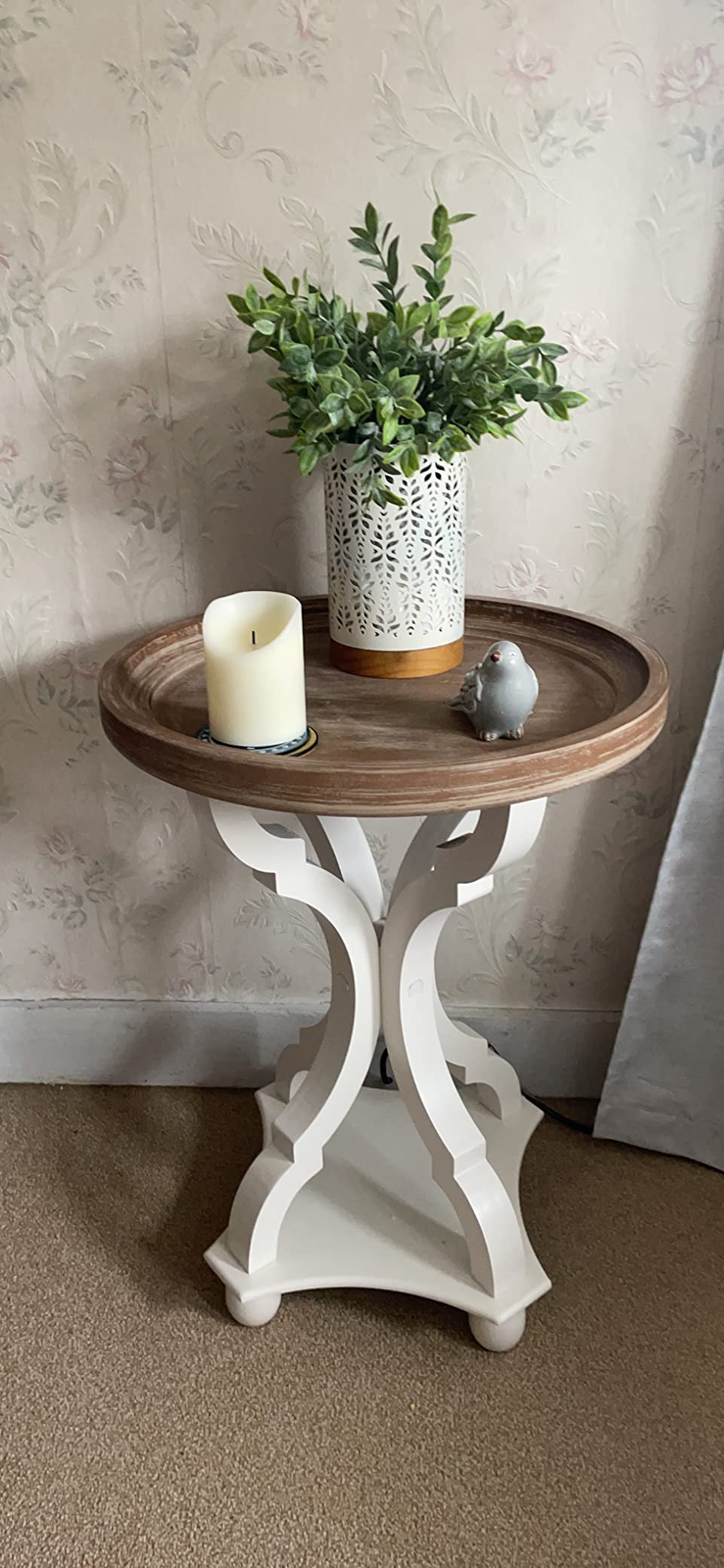 Rustic Farmhouse Cottagecore Accent End Table Natural Tray - Etsy