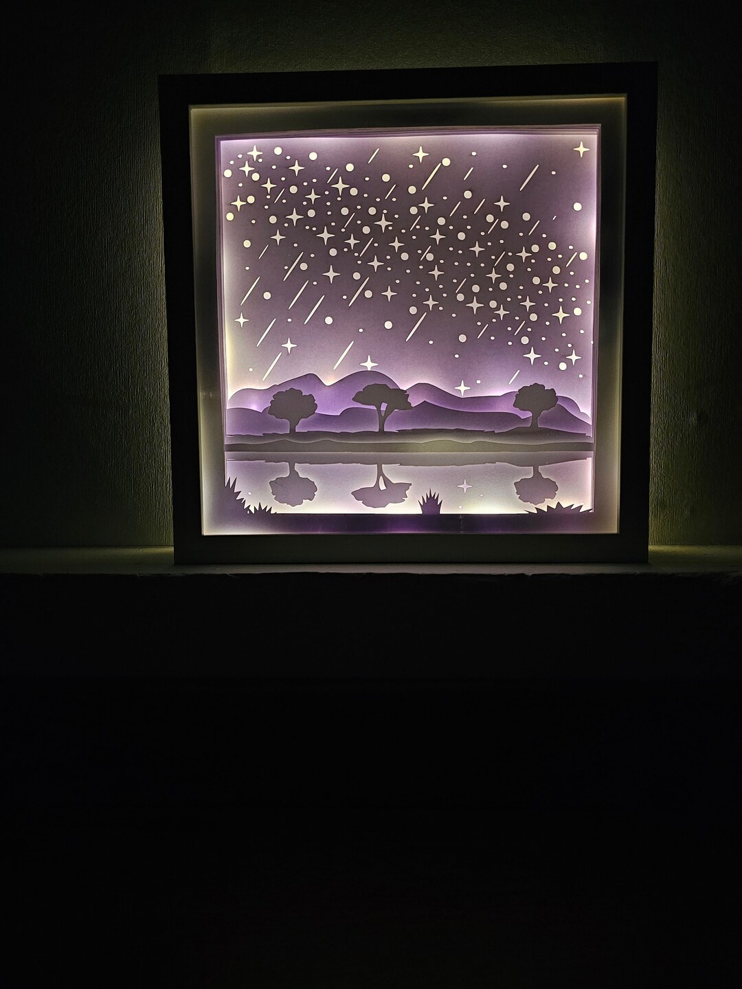 3D Shadowbox Lightbox Shadow Box Stars Sky SVG Cutting Pattern Plotter ...