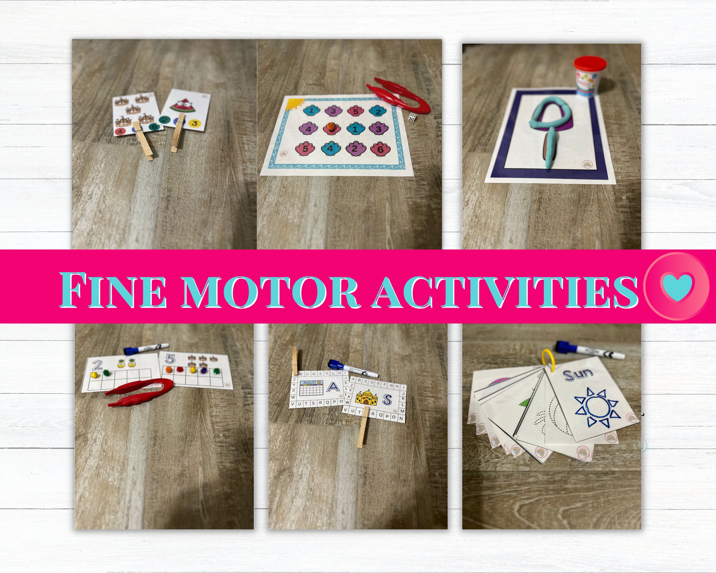 Summer Themed Fine Motor Skills Ready to Go Occupational Therapy Kit ...