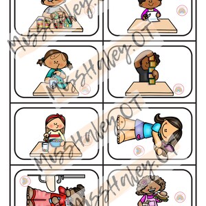 Picture Communication Card Set; 55+ Cards. Speech Therapy. Occupational ...