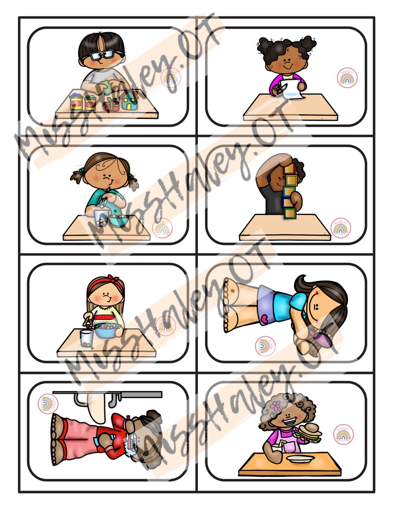 Picture Communication Card Set; 55+ Cards. Speech Therapy. Occupational ...