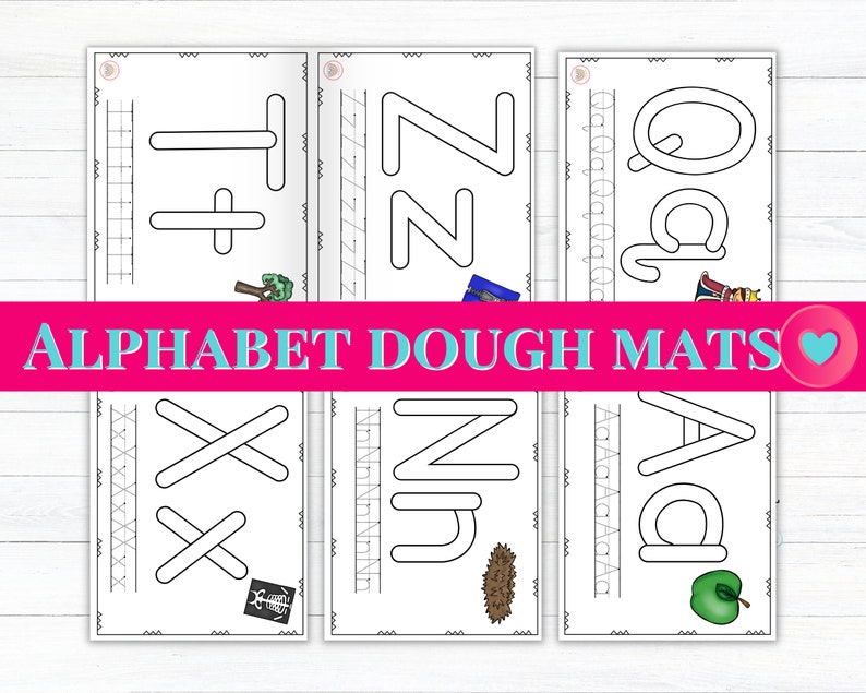 Alphabet Dough Mats, Occupational Therapy, Fine Motor Skills, Play Doh ...