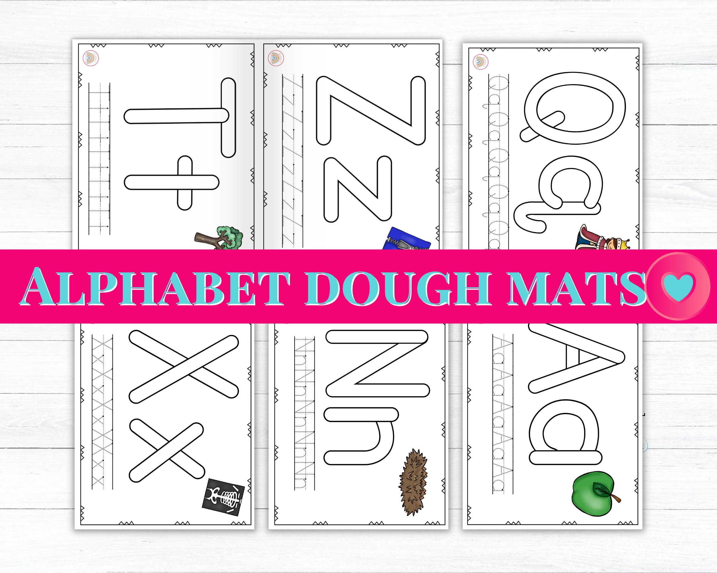 Alphabet Dough Mats Occupational Therapy Fine Motor Skills - Etsy
